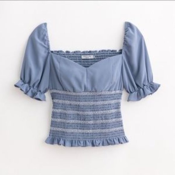 Petite Studio | Tops | Petite Studio Nyc Mallow Top In Blue | Poshmark